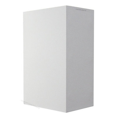 Modern Rectangular Up Down Matt White Outdoor Wall Light ZLC062W