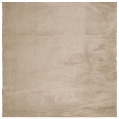 Modern Rug HUARTE Short Pile Soft and Washable Sand 200x200 cm
