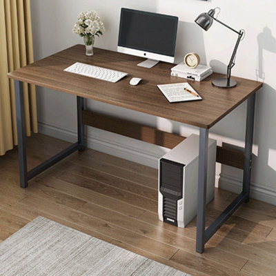 Modern Rustic Computer Desk, Sturdy Home Office & Study Workstation ...