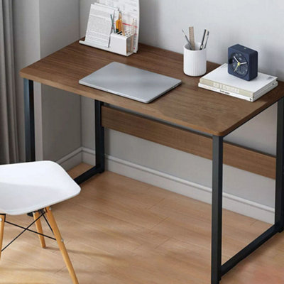 Modern Rustic Computer Desk, Sturdy Home Office & Study Workstation ...