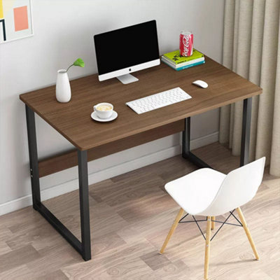 Modern Rustic Computer Desk, Sturdy Home Office & Study Workstation ...
