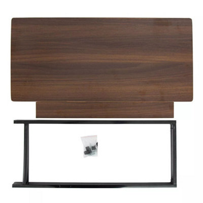 Modern Rustic Computer Desk, Sturdy Home Office & Study Workstation ...