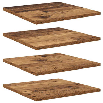 Modern Shelf Boards 4 Pack - Old Wood - 40x40x1.5 cm - Made from ...