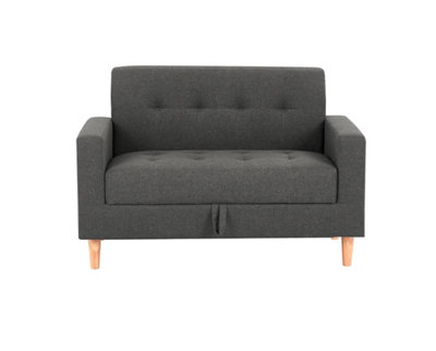 Modern Smart Sofa in a Box, Grey Fabric Sofa with Hidden Storage, 2 ...