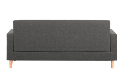 Modern Smart Sofa in a Box, Grey Fabric Sofa with Hidden Storage, 3 Seater