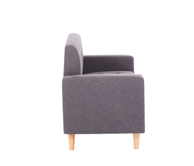 Modern Smart Sofa in a Box, Taupe Fabric Sofa with Hidden Storage - 2 ...