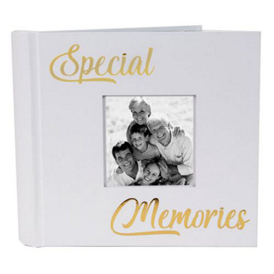 Modern Special Memories Photo Album with Gold Foil Text - Holds 80 4x6 ...