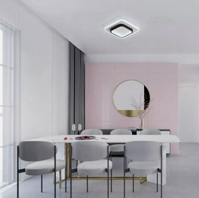 Modern Square LED Ceiling Light with Adjustable White Colour Temp ...