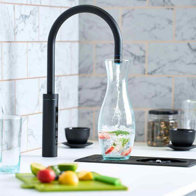 Modern Stainless Steel Drink Station with Round Purifier Instant ...