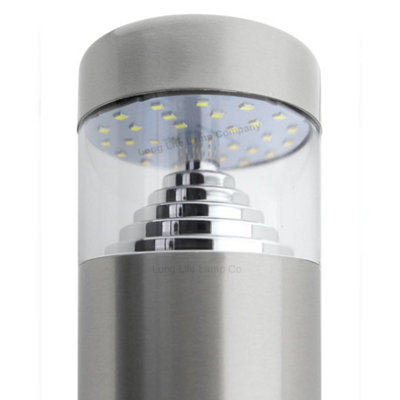 Modern Stainless Steel LED 12 Volt Bollard Garden Post Light ZLC045