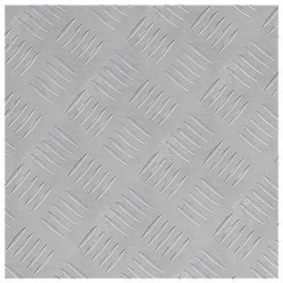Modern Stair Treads Silver Aluminium 40 x 40 x 0.2 cm