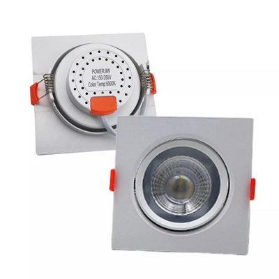 Modern Ultra Slim Recessed LED Adjustable Tilt Angle Downlight Ceiling ...