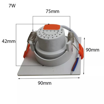 Modern Ultra Slim Recessed LED Adjustable Tilt Angle Downlight Ceiling Spot Light