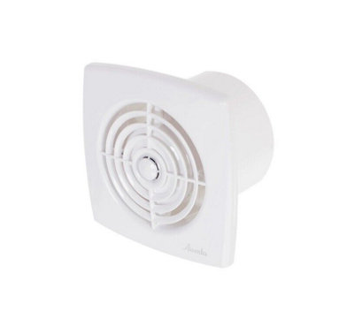Modern White Bathroom Extractor Fan 100mm Standard Ventilator Shower ...
