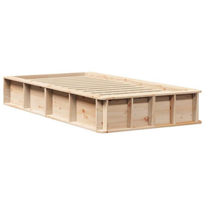 Modern with Storage Brown 100 x 200 cm Wood
