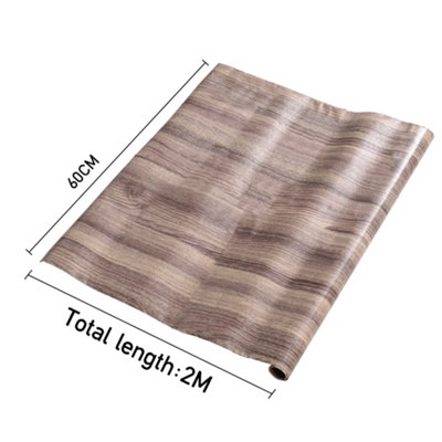 Modern Wood Grain Self-Adhesive Wallpaper 2m L x 0.6m W