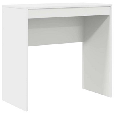 Modern Writing Desk White MDF 80 x 40 x 76 cm Simple Writing Desk