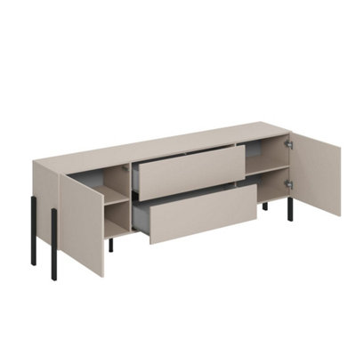Modern Yukon 40 TV Cabinet 2040mm in Cashmere - Sleek Media Storage ...