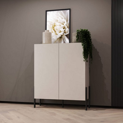 Modern Yukon 42 Highboard Cabinet 1140mm in Cashmere - Vertical Storage ...