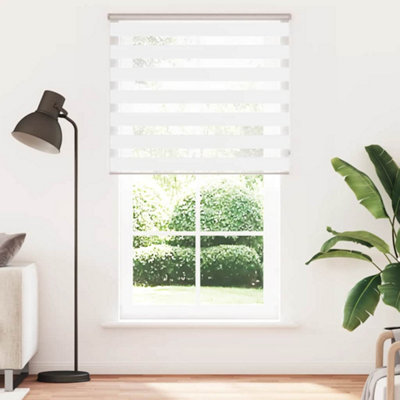 Modern Zebra Blind White 120x200 cm Fabric Width 115.9 cm Polyester