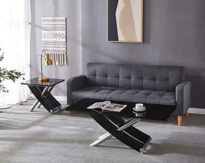 Modernique Black Gloss Finish Coffee Table, with Croll Legs | DIY at B&Q
