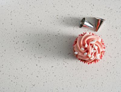 Modra - Crystal Solid Surface Kitchen Splashback 3050mm x 600mm x 12mm