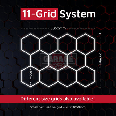MODULAR HEXAGON LIGHTING SYSTEM - ELEVEN GRID