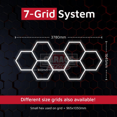 MODULAR HEXAGON LIGHTING SYSTEM - SEVEN GRID