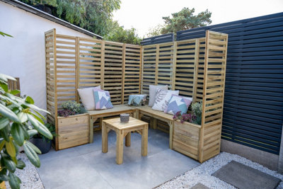 Modular Wooden Garden Seating Set Number 3