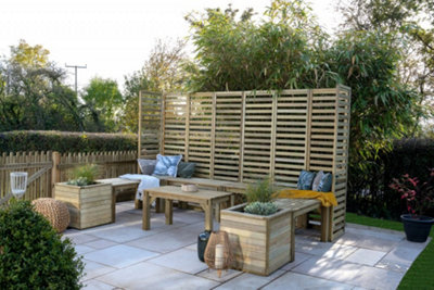 Modular Wooden Garden Seating Set Number 4