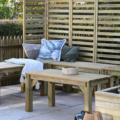 Modular Wooden Garden Seating Set Number 4