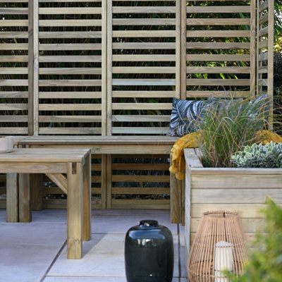 Modular Wooden Garden Seating Set Number 4