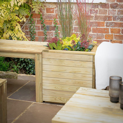 Modular Wooden Garden Seating Set Number 5