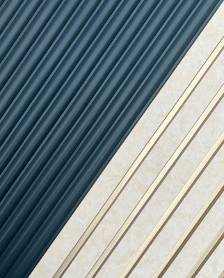 Moisture-proof Fluted SlatWall Panel - Volga Panels™ (Midnight Blue ...