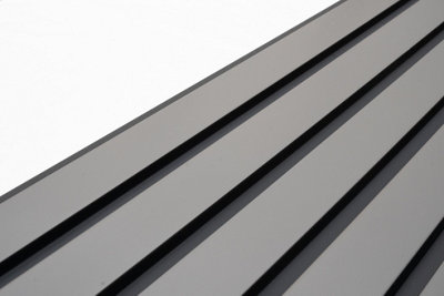 Moisture-proof SlatWall Panel - Volga Panels™ (Daytona Grey) - 240cm x 20cm