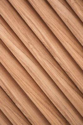 Moisture-Proof SlatWall Panel - Volga Panels™ (Natural Oak Fluted ...
