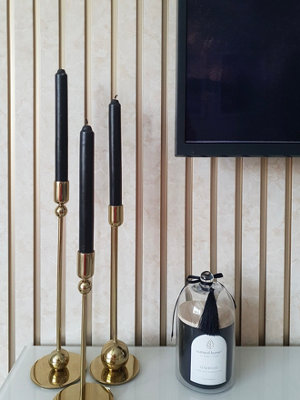 Moisture-proof SlatWall Panel - Volga Panels™ (Onyx Marble) - 240cm x 20cm