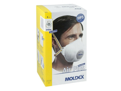 Moldex Air Plus ProValve FFP3 Masks - Reusable Pack of 5 for Optimal ...