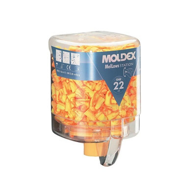 Moldex Disposable Foam Earplugs Mellows Station Snr 22 Db (250 Pairs ...