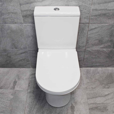 Molly Rimless Toilet Back To Wall Close Coupled Short Projection Soft ...