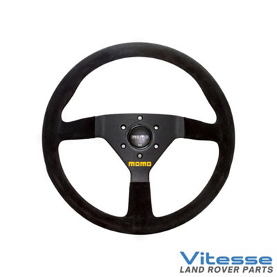 MOMO Tuning Jet Steering Wheel 350mm Black Suede 3 Spokes Performance ...