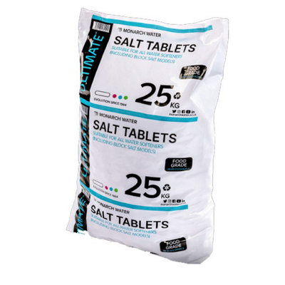 Monarch Ultimate Water Softener Salt Tablets 25kg Bag - Food Grade Salt