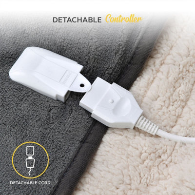 Monhouse Heated Throw - Electric Blanket - Digital Controller - Timer ...