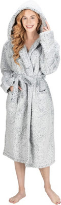 Monhouse Womens Dressing Gown - Long Bathrobe - Ladies Flannel Luxury ...
