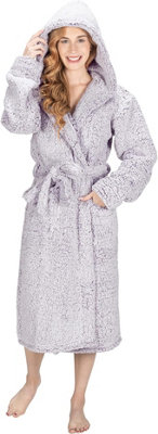 Monhouse Womens Dressing Gown - Long Bathrobe - Ladies Flannel Luxury ...