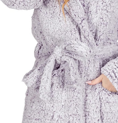 Monhouse Womens Dressing Gown - Long Bathrobe - Ladies Flannel Luxury ...