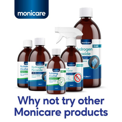 Monicare - Hydrogen Peroxide 3% -500ml, 10 Vols, Clear Multi-Purpose ...