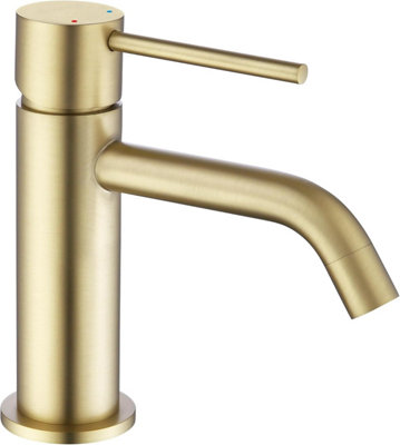 Mono Basin Mixer Tap Single Lever Tall Counter Bathroom Sink Taps Lead ...