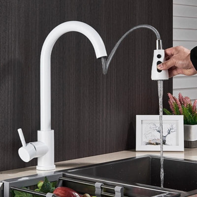 Mono Kitchen Sink Mixer Tap Pull Out Spray Head Hose 360 Single Lever ...
