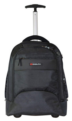 Monolith 3207 2-in-1 Wheeled Laptop Backpack - Black